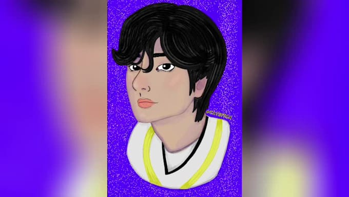Draw digital portraits in my animated style by Catsitaa | Fiverr