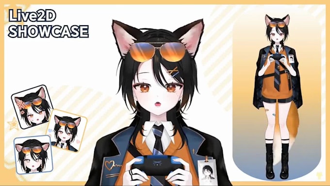 Design vtuber model, live2d, rigging, vtube studio, live 2d vtuber ...