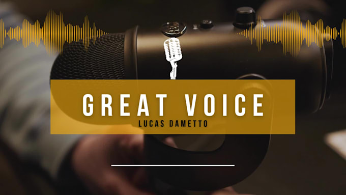 Versatile voice for your projects by Itlucasdmt | Fiverr
