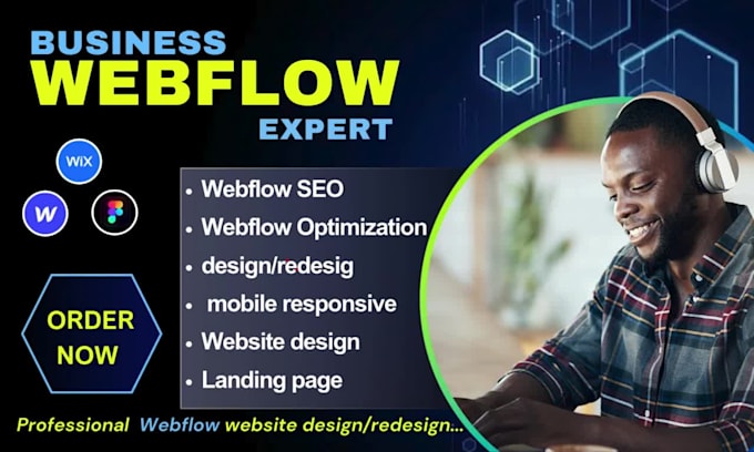 Design webflow website, webflow redesign, figma to webflow by ...