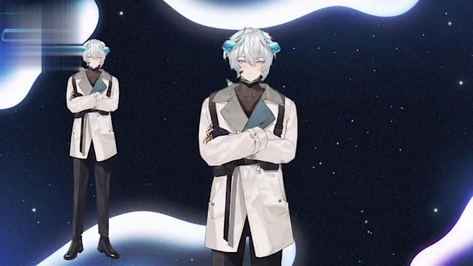 Design 2d live vtuber model, live 2d rigging, live streaming avatar by ...