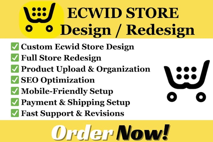 Ecwid store design ecwid store redesign ecwid by lightspeed ecommerce store by Olushomoka_moj ...