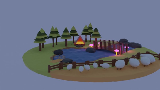 Create 3d game environment in blender by Erayerdora | Fiverr