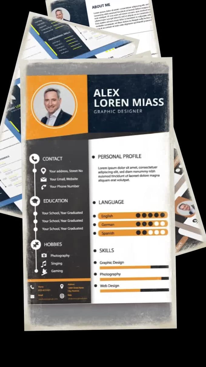 Provide professional resume design, cv and cover letter by Emongfx ...