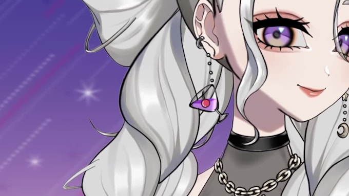 Dibujar modelo vtuber 2d, modelo live2d, tuber png, kawail, personaje ...