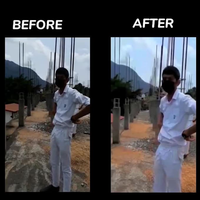 Low quality video to better quality fix shake and colours useing ai and ...