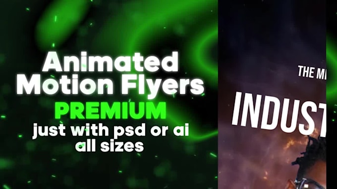 Make a premium motion flyer, animated flyer, event flyer by ...