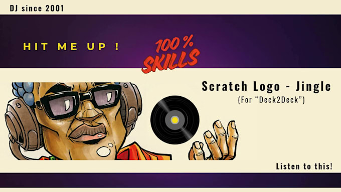 Record pro dj scratch branding jingle logo by Dave_diggla | Fiverr