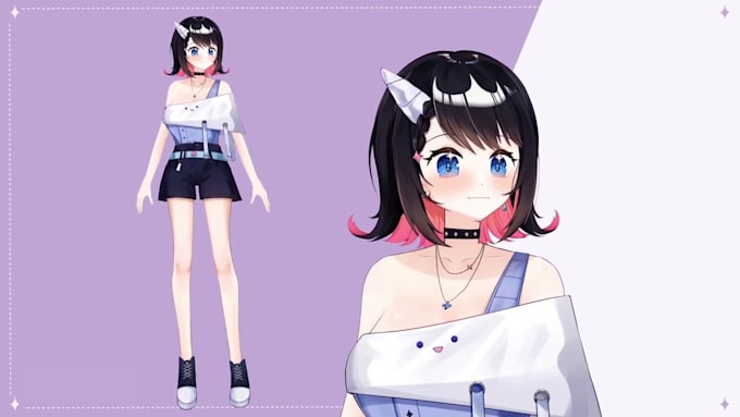 Create unique 2d vtuber model, live2d vtuber model assets, stream avatar rigging by Festuteam ...