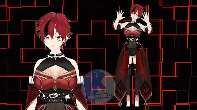 Create custom 3d vtuber or vrchat character include license using vroid by Kashiro13 | Fiverr