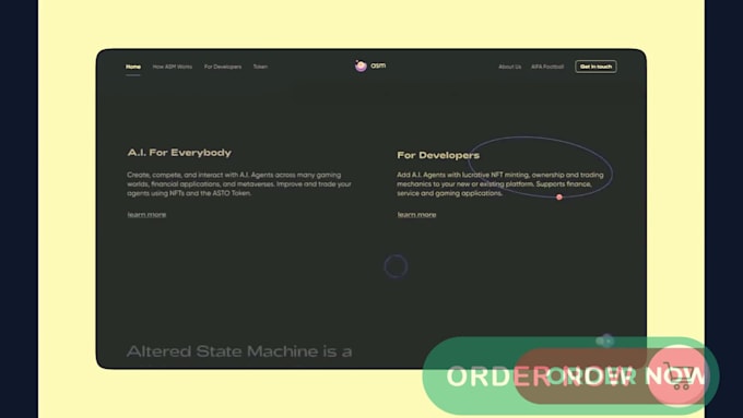 3d animated webflow website animated website design webflow redesign spline 3d by Matthew ...