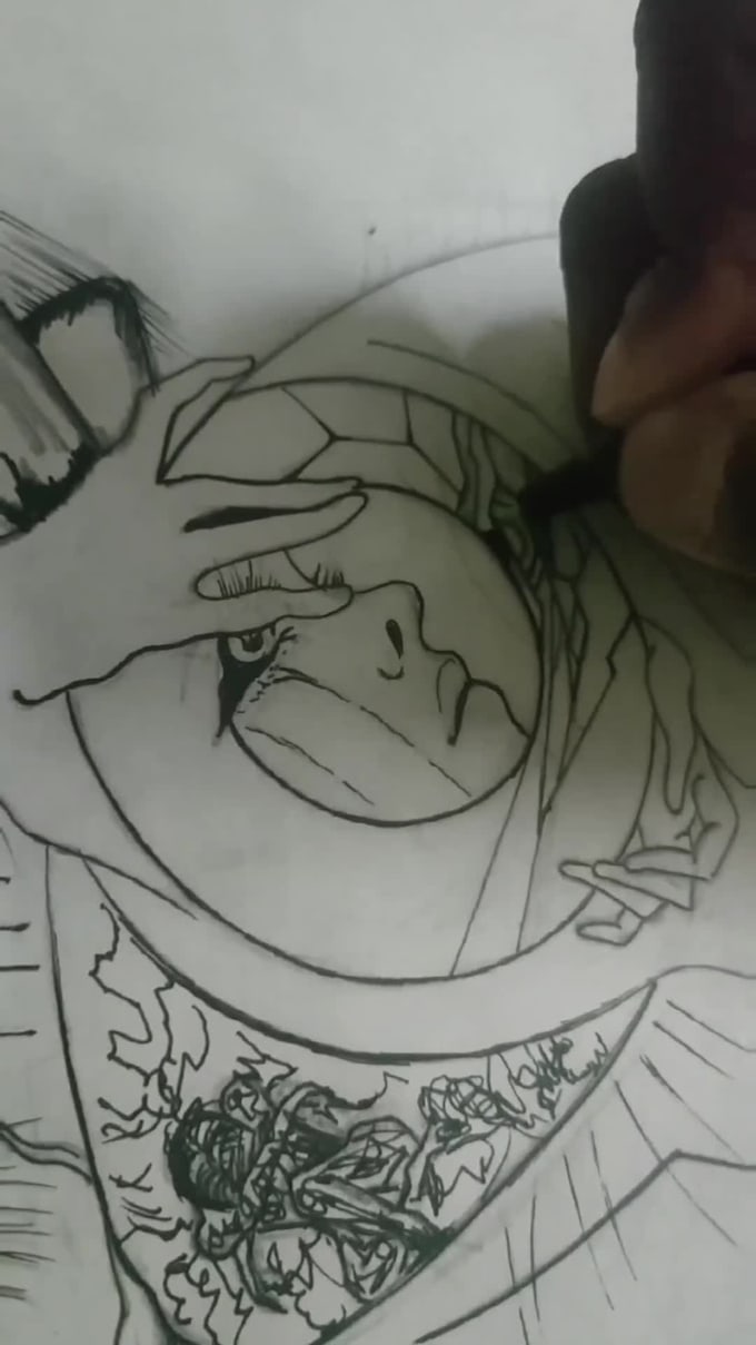 Make anime, manga, street style, custom made illustration by Kerketta ...