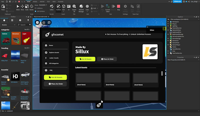 Make your roblox game ui by S1llux | Fiverr