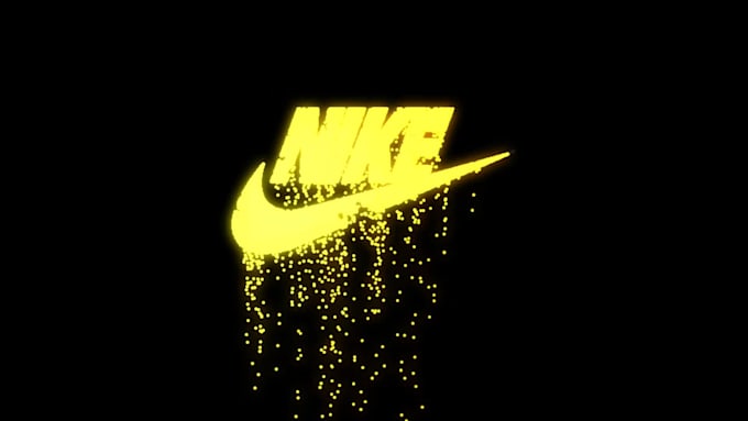 Create an animated logo with glowing particle effects by Yayasupriadi ...