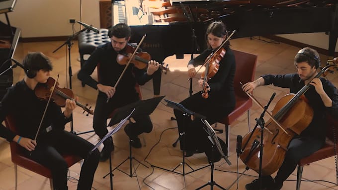 Arrange and record a live string quartet by Doublesharpprod | Fiverr