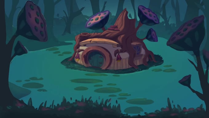 Create amazing stylized environment concept art, fantasy landscape by ...