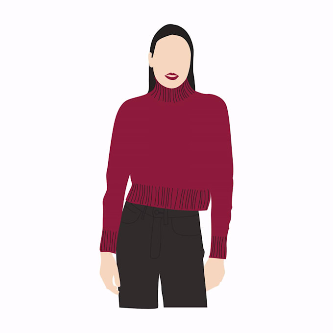 Create a simple portrait illustration from your photos by Oiloil2533 ...