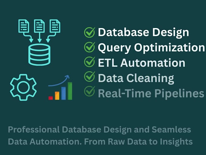Build python etl pipelines and sql databases for automation by Raj ...