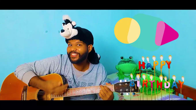 Sing happy birthday song with funny actions by Slvillageguy | Fiverr