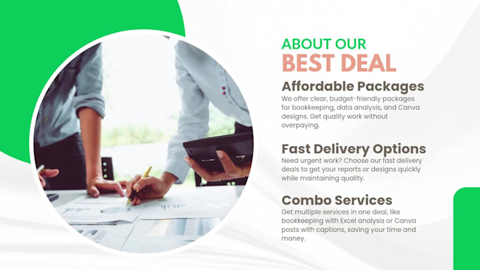 Handle bookkeeping, excel data analysis, and canva post design by Billu ...