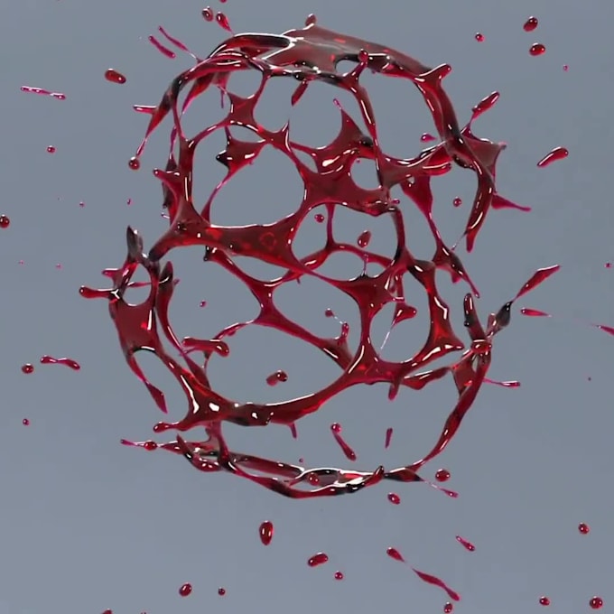 Render 3d water simulation, 3d liquid animation, fluid animation water ...