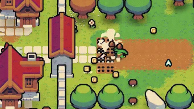 Do top down pixel art tileset, 2d rpg game tile map, pixel background ...