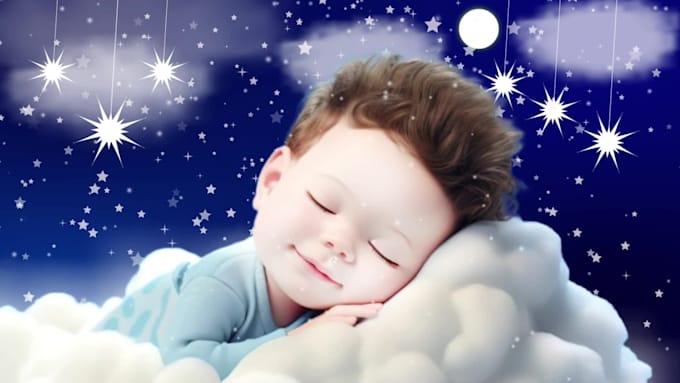 Create original lullaby baby sleep video with branded youtube channel ...