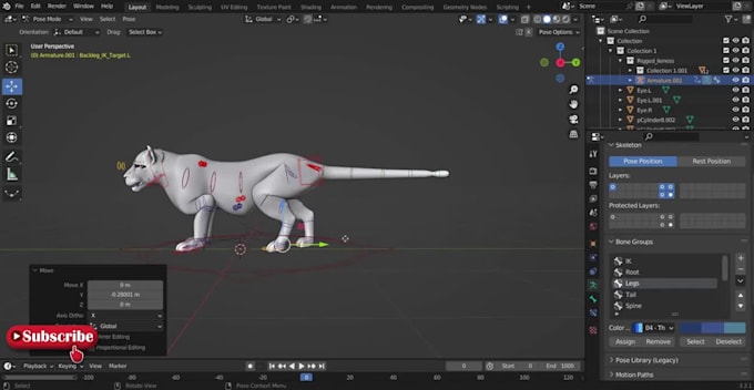 Create rigging in blender by Animalfactory12 | Fiverr