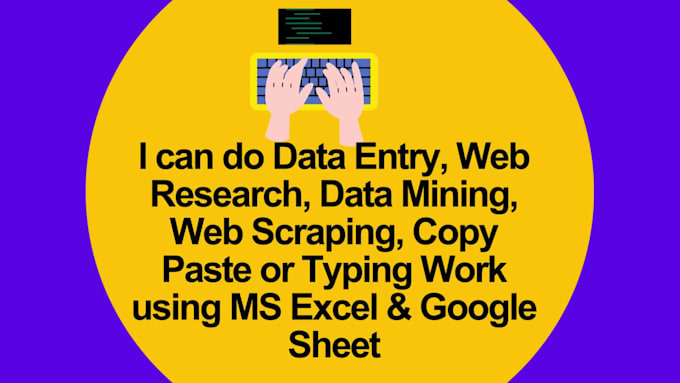 Virtual assistant for data entry copy paste and web scraping by Odhira0096 | Fiverr