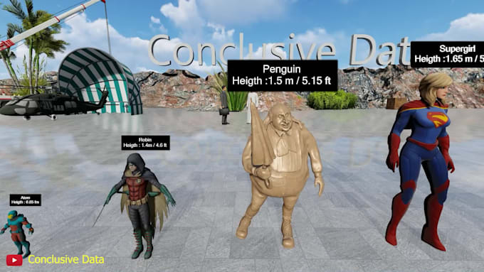 Make viral 3d size comparison video for your youtube channel by ...