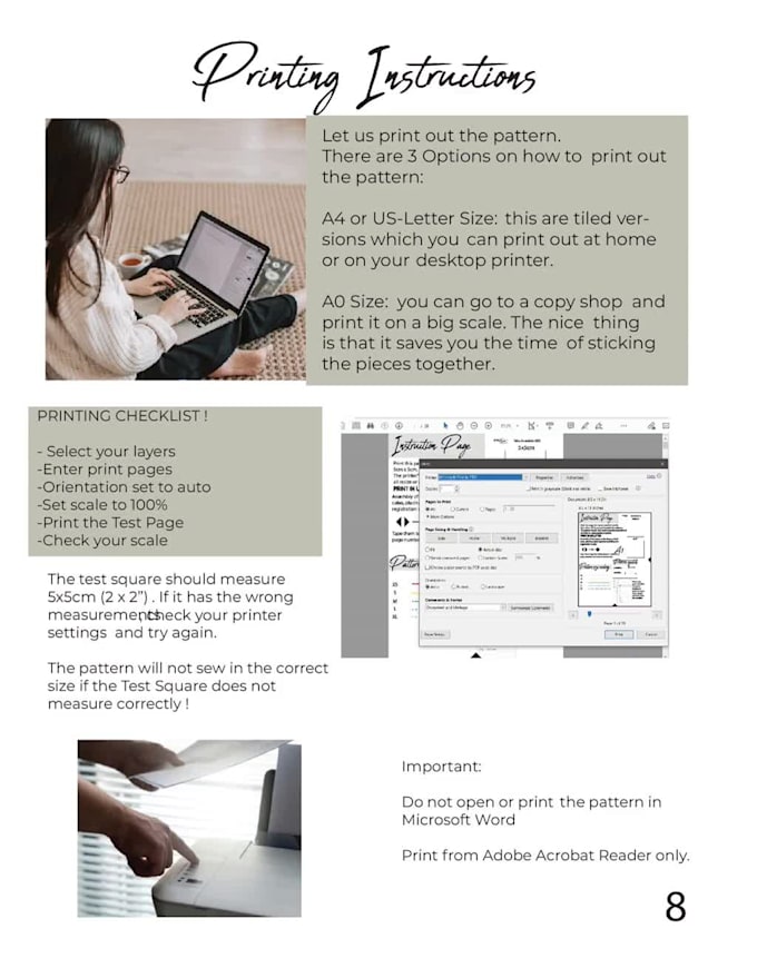 Step by step sewing pattern instructions by Nazmul_tec | Fiverr