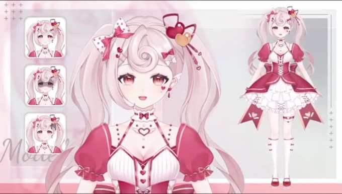 Create and rig live 2d vtuber model, 2d vtuber rigging, anime, facerig ...