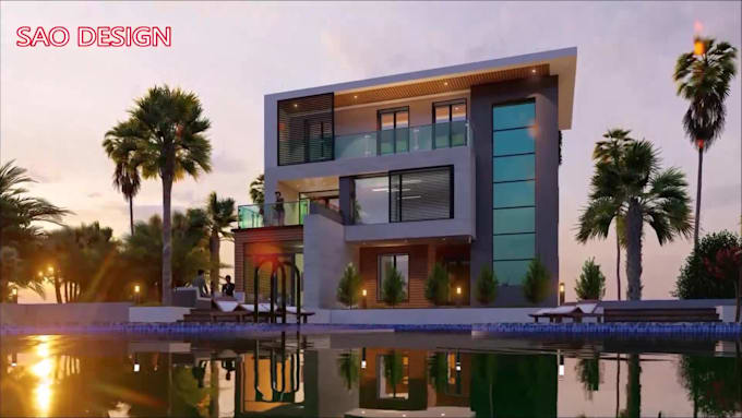 Create architectural 3d modeling, realistic 3d animation rendering by S_a_designer | Fiverr