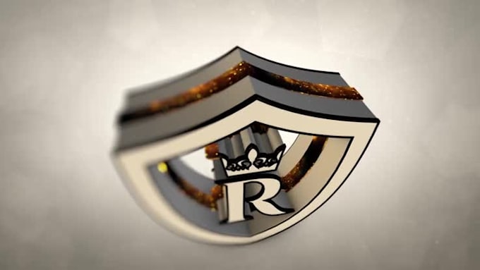 Do a 3d spinning logo animation, 3d rotating, 3d spinning log animation ...