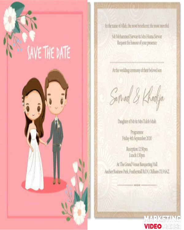 Bestow with eyecatching invitation cards with cartoons for your special ...