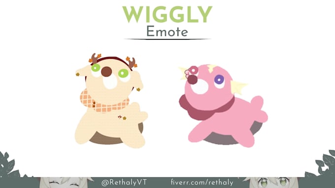 Make an animated wiggly emote based on your character design by Rethaly ...