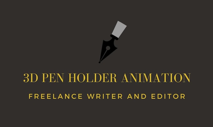 Create a 3d pen animation for you by Mikepro330 | Fiverr