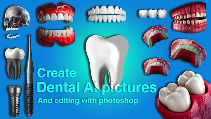 Create custom dental ai pictures with photoshop editing by Letchmanv ...