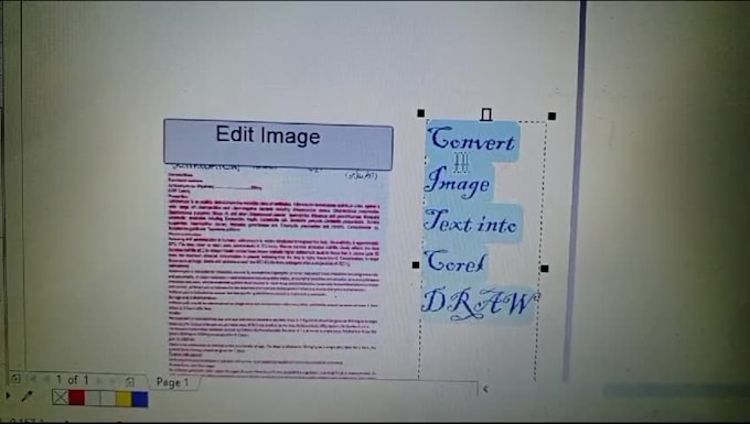 Convert image text into coreldraw cdr file by Salmazahid876 | Fiverr
