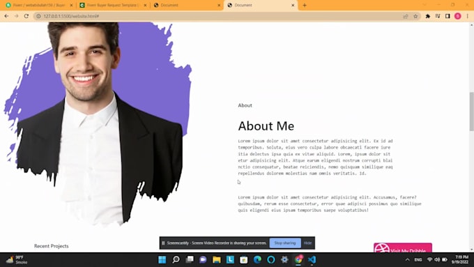 Develop a responsive html css bootstrap 5 website for you by ...