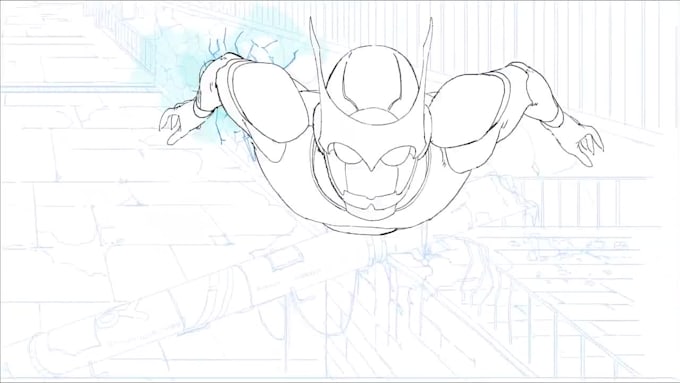 Do traditional frame to frame cartoon animation 2d line art 2d anime ...