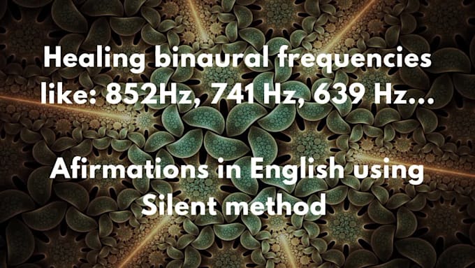 Do a powerful custom subliminal audio with healing frequencies by ...