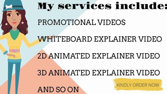 Create custom animated explainer video, 2d and 3d whiteboard explainer video by Firstladystk ...