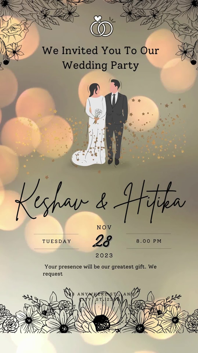 Design attractive and nice looking invitations by Labelpragati | Fiverr