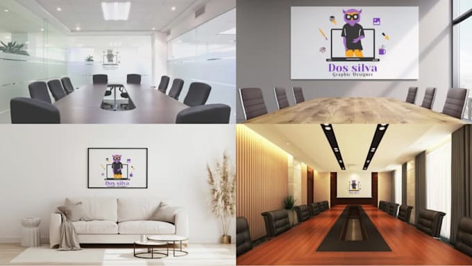Create zoom virtual background hd with your logo 3d by Dossosylver | Fiverr