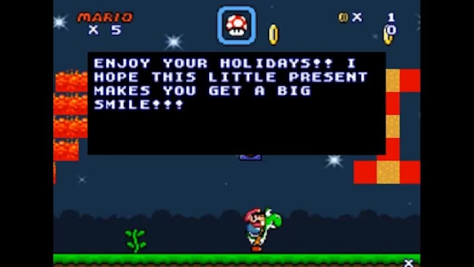 Create custom animated messages with super mario style by Nickmein | Fiverr