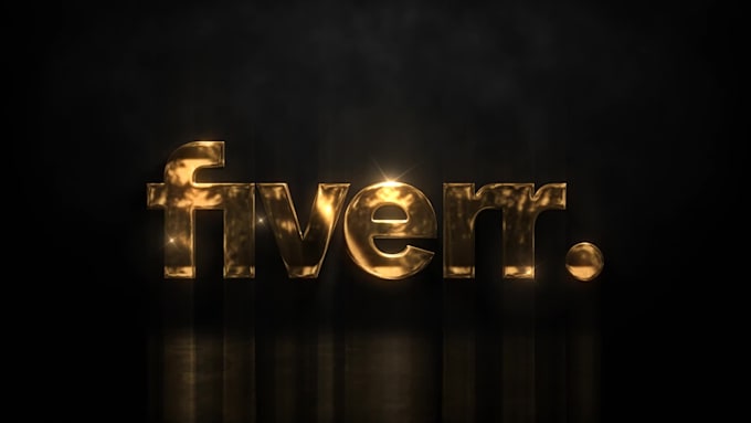 Create 3d gold or silver video intro logo animation by Ibtahaj98 | Fiverr