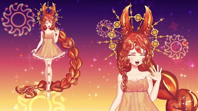 Draw and rig 2d vtuber model live2d vtuber model rigging live2d vtuber ...