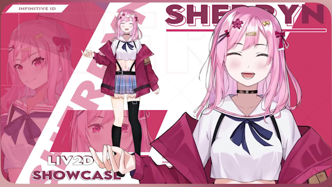 Design and rigs high quality bouncy live2d model for vtuber by Infinitive_id | Fiverr