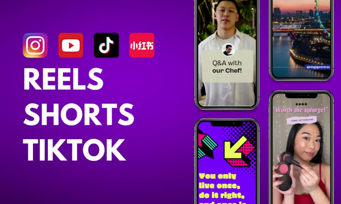 Edit reels, shorts, and tiktoks with captions and graphics by Tonyjony | Fiverr